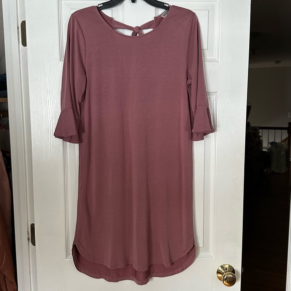 Pleione | Dresses | Pleione Pink Dress With Tie Design In The Back ...